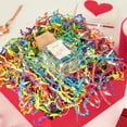 1 LB Iridescent Rainbow Easter Grass Crinkle Cut Paper, Raffia Tissue ...