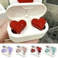 Heart-Shaped Wireless Bluetooth 5.0 Earbuds with Noise Reduction for ...