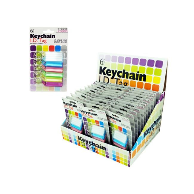 Color coded key chain tags - Case of 72 - Walmart.com