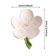 AFACUHX 2PC Hand Painted Flower Shaped Ceramic Soap Dish Porcelain Soap ...