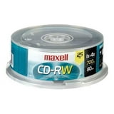 Maxell 25-Pack Rewritable Recordable Disc - Walmart.com