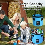 Portable 5 Gallon Collapsible Ice Bucket with Handles for Wine, Beer ...