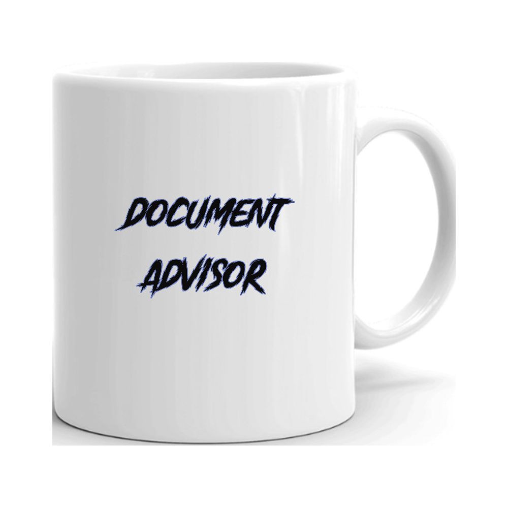 Document Advisor Slasher Style Ceramic Dishwasher And Microwave Safe Mug - Walmart.com