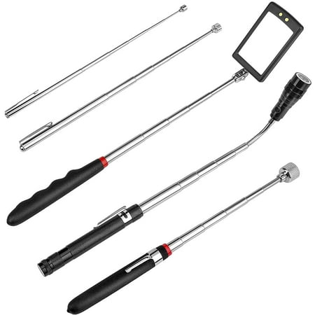 Telescoping Magnetic Pickup Tool 5PCS Extendable Magnet Stick with 1 ...