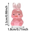 AFACUHX 10PC Glow In The Dark Bunny Figurines Luminous Rabbit Statues ...