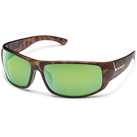 Suncloud Turbine Polarized Sunglasses, Matte Tortoise Frame, Green Lens ...