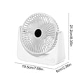 Adjustable Angle USB Desk Fan 3 Speed Quiet Powerful Airflow for Office ...