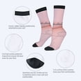 Four Seasons Universal Socks - 2 Pairs of Trendy Unisex Socks with Pink ...