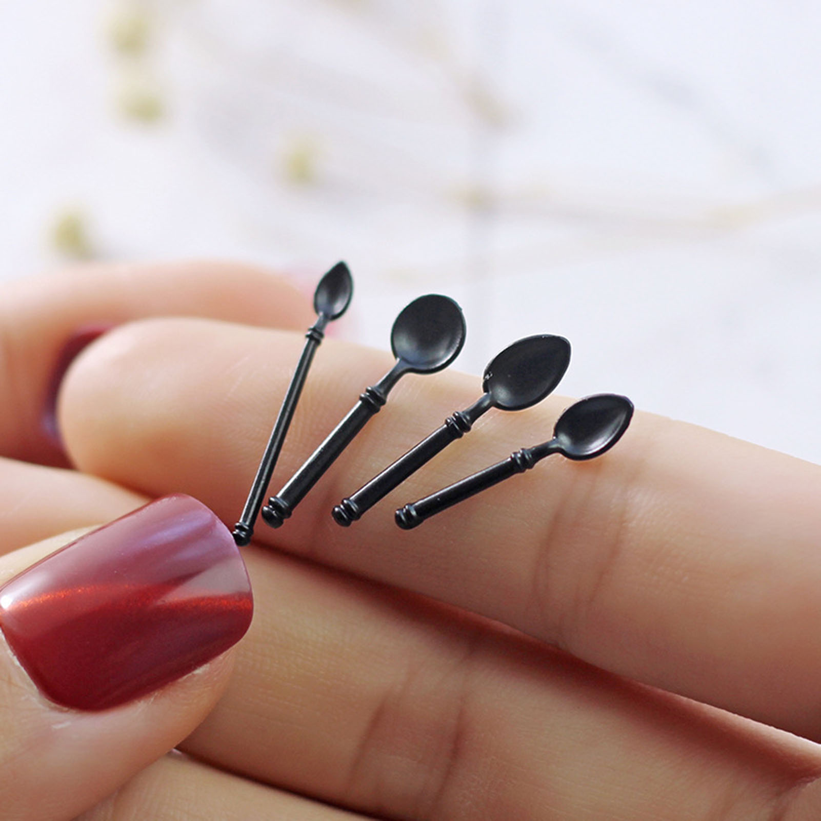 Hesroicy Doll House Spoon Fine Workmanship Anti-oxidation Simulation ...