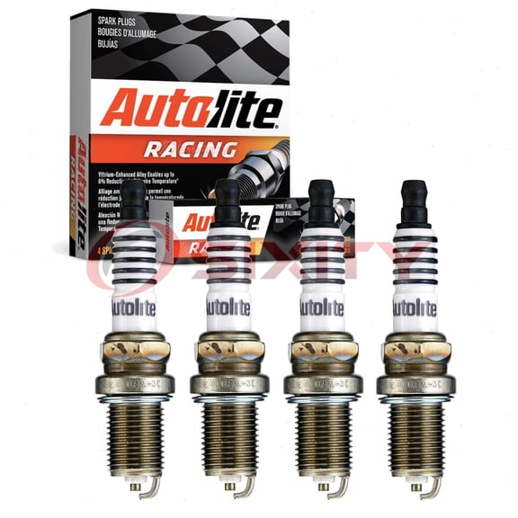 6 pc Autolite AP5144 Platinum Spark Plugs for 407 4104 Ignition Wire ...