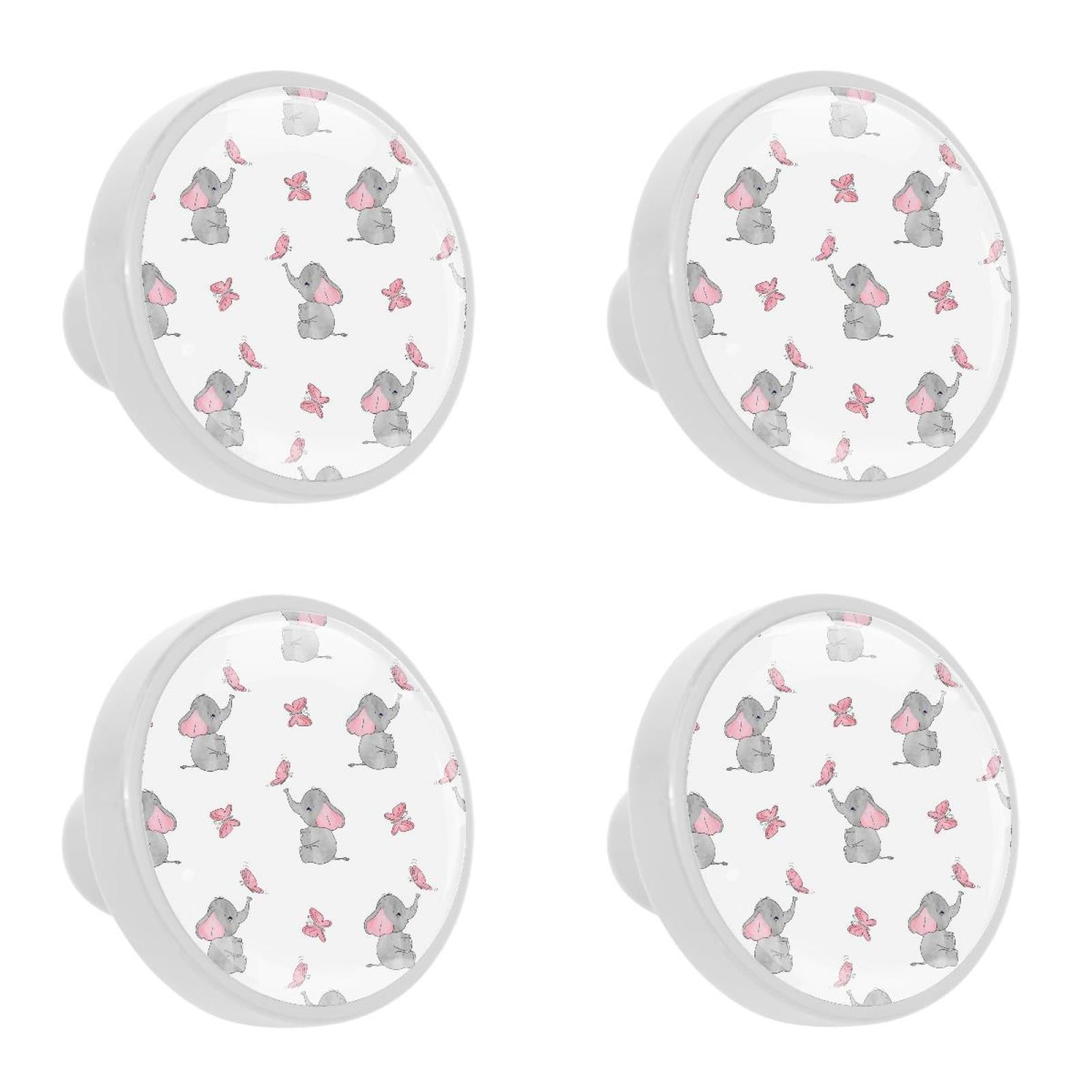 4 Pcs Elephant Knobs for Kitchen Cabinet Cupboard Dresser Bookcase ...