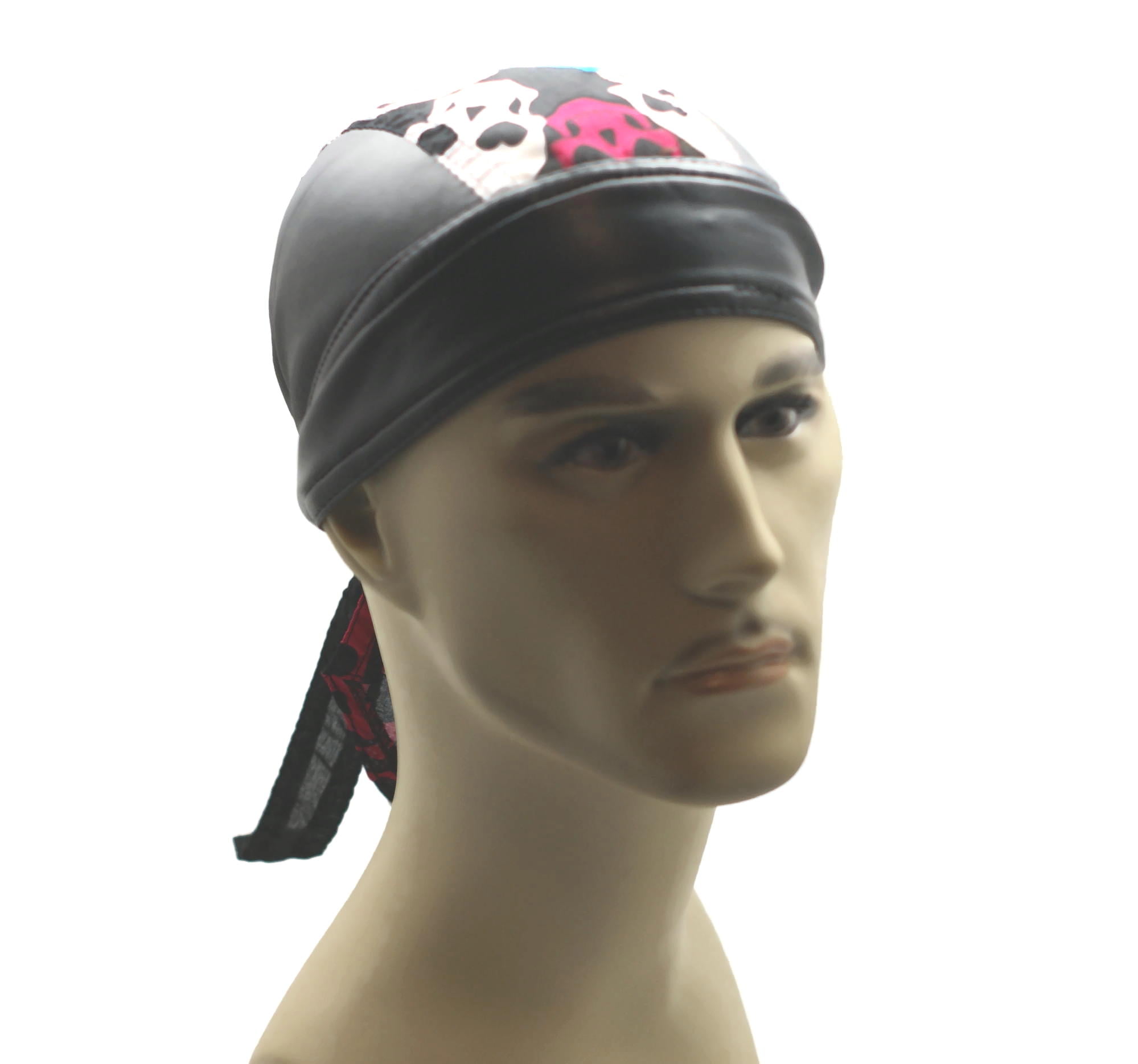 Headwrap Cotton Leather Like Du-Rag Doo Rag Multicolor Skulls - Walmart.com