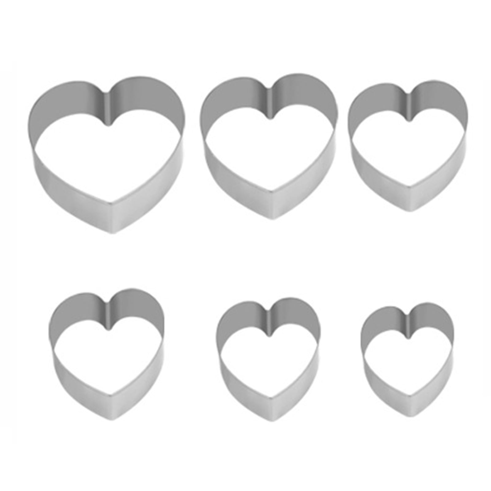 Click here for Visland 6 Pcs Heart Cookie Cutter Set Stainless St... prices