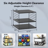 Adjustable Kitchen Wrap Organizer Rack, Cabinet Organizers and Storage ...