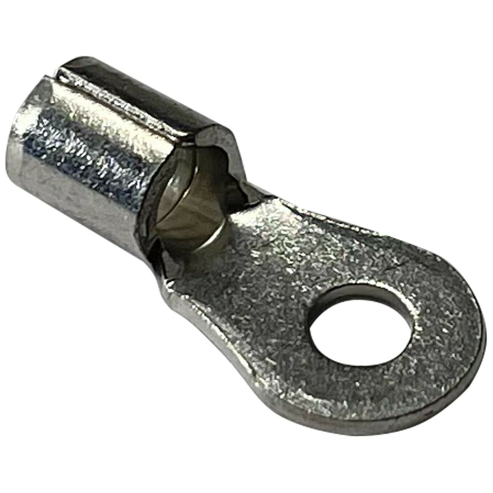 (100) Non-Insulated 12-10 AWG Gauge Ring Connector #6 Stud Electrical ...