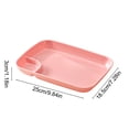Amketima Compartmentalized Plastic Meal Tray for Home School Light Meal ...