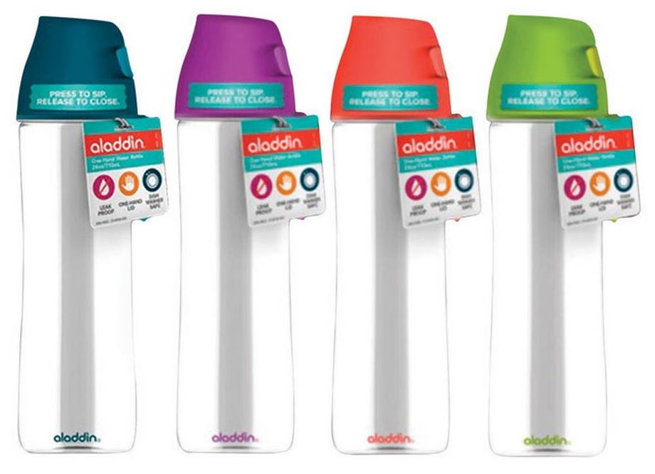 Aladdin 10-01914-001 One-Handed Water Bottle, Assorted Color - Walmart.com