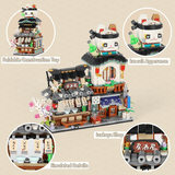 RORONOVA Mini Building Blocks, Japanese Street View Izakaya Shop, 789 ...