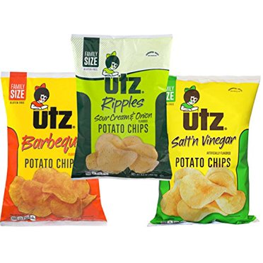 Utz Potato Chips "The Crab Chip", 3-Pack 7.75 oz. Family Sized Bags ...