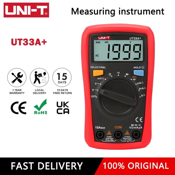Decodeary Digital Ammeter Voltmeter With Improved Safety Standards For ...