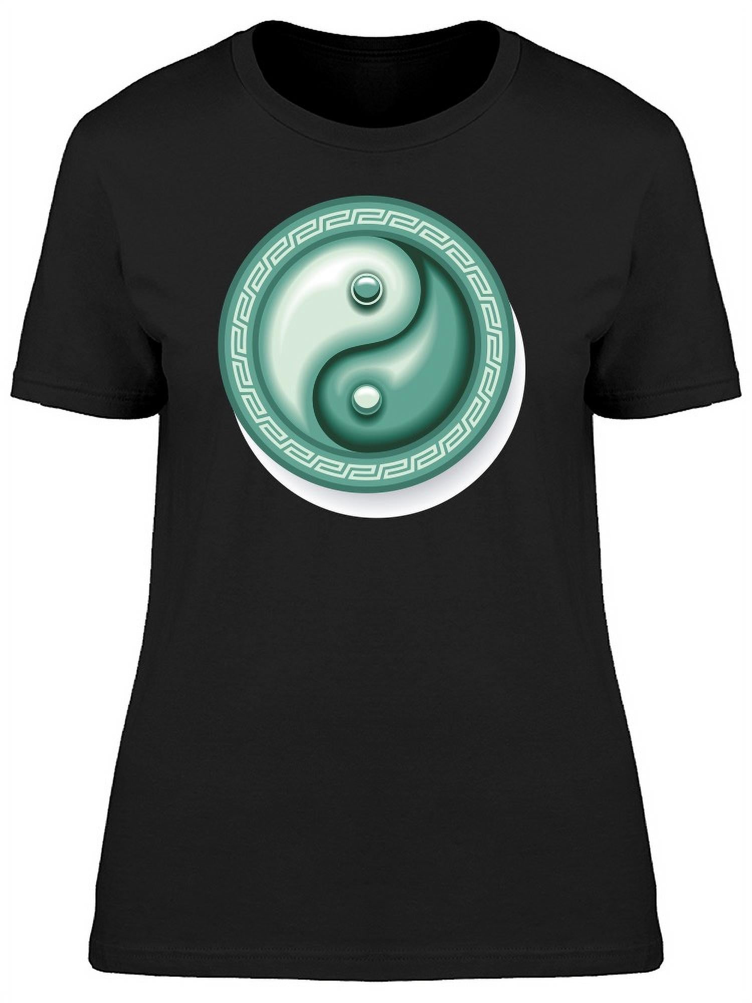 Yin Yang Symbol Aqua Oriental T-Shirt Men -Image by Shutterstock, Male ...
