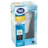 Great Value LED General Purpose 18W 1700 Lumens Daylight Medium Base ...