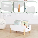 STAROUS Montessori Bookshelf for Toddlers, Wooden Book Caddy with ...