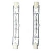 100W Halogen Light Bulb, 120V, J Type T3 R7S, Double Ended 78mm, 3.13 ...