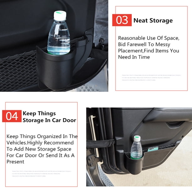 Plastic Drink Bracket Car Door Water Cup Holder Portable Car Pocket ...