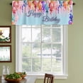 2 Pack Valances for Window, Happy Birthday Short Curtains for Kitchen ...