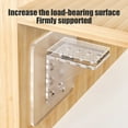 XiYing No-Drill Adhesive Mounting Shelf Bracket, Clear Acrylic Right ...