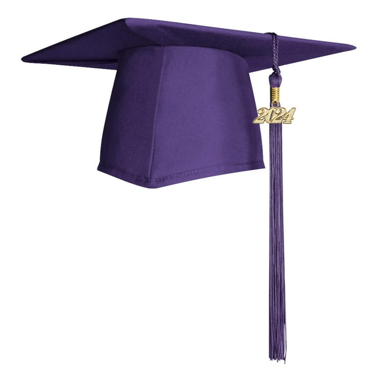 Elegant Purple Graduation Tassle Graduation Cap And Gown Clipart