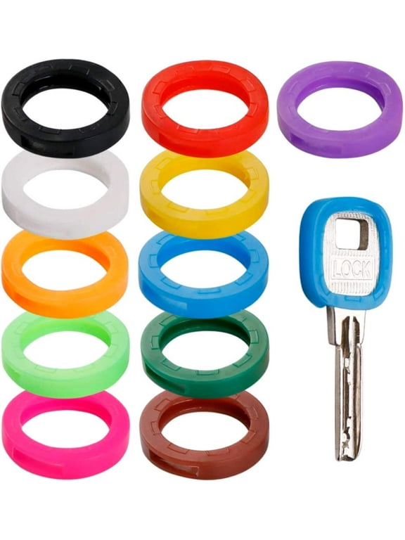 8 Pcs Coloured Key Caps Key Covers, Caps Key Toppers Tags Set Flexible ...