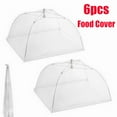 ARTEA 6pcs Large Pop-Up Mesh Screen Food Cover Tent Umbrella Reusable ...