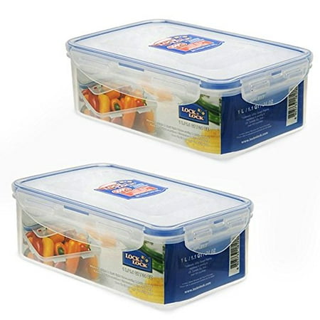 Lock & Lock Airtight Rectangular Food Storage Container 33.81-oz / 4.23 ...