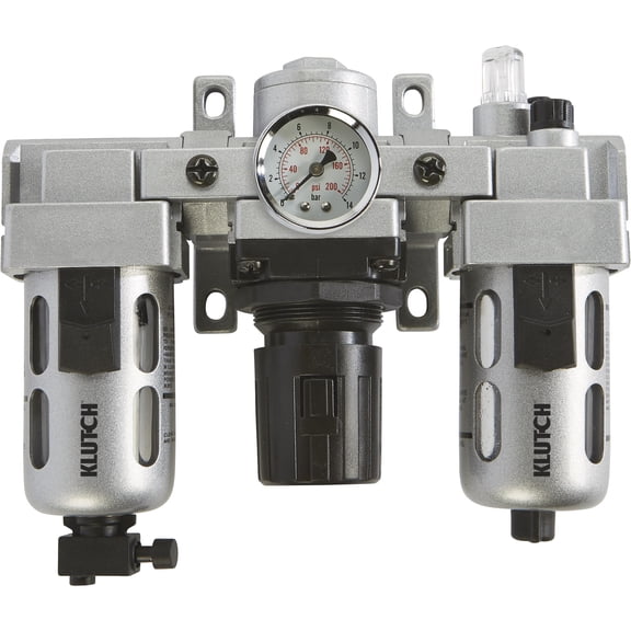 Klutch Air Compressor Filter–Regulator Combo, 3/8in. NPT, 77 CFM ...