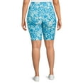 Terra & Sky Women’s Plus Size Bike Shorts, 10" Inseam, 2-Pack, Sizes 0X ...