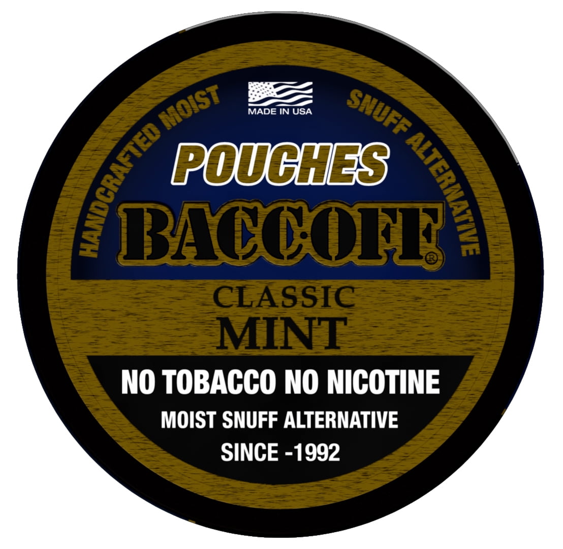 BaccOff, Classic Mint Pouches, Premium Tobacco Free, Nicotine Free ...