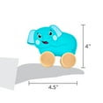 Spark Create Imagine Wooden Elephant Car for Toddlers, Blue, 4.5 inches ...