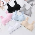 4 Pack Training Bras for Girls Seamless Adjustable Wireless Light ...