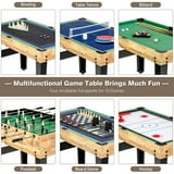Costway 10-in-1 Convertible Combo Game Table Set, Multiple Game for ...