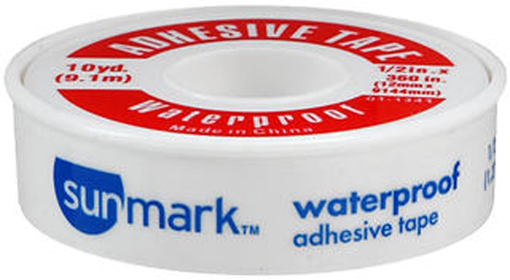 Sunmark Waterproof Adhesive Tape, 0.5" x 10 Yd. - Walmart.com