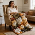 AuroraX Plaid Throw Blanket for Couch with Designs Flannel Outdoor ...