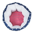 DII Bone Dry 4th Of July Stars & Stripes Pet Bed, 20x19x10" Medium ...