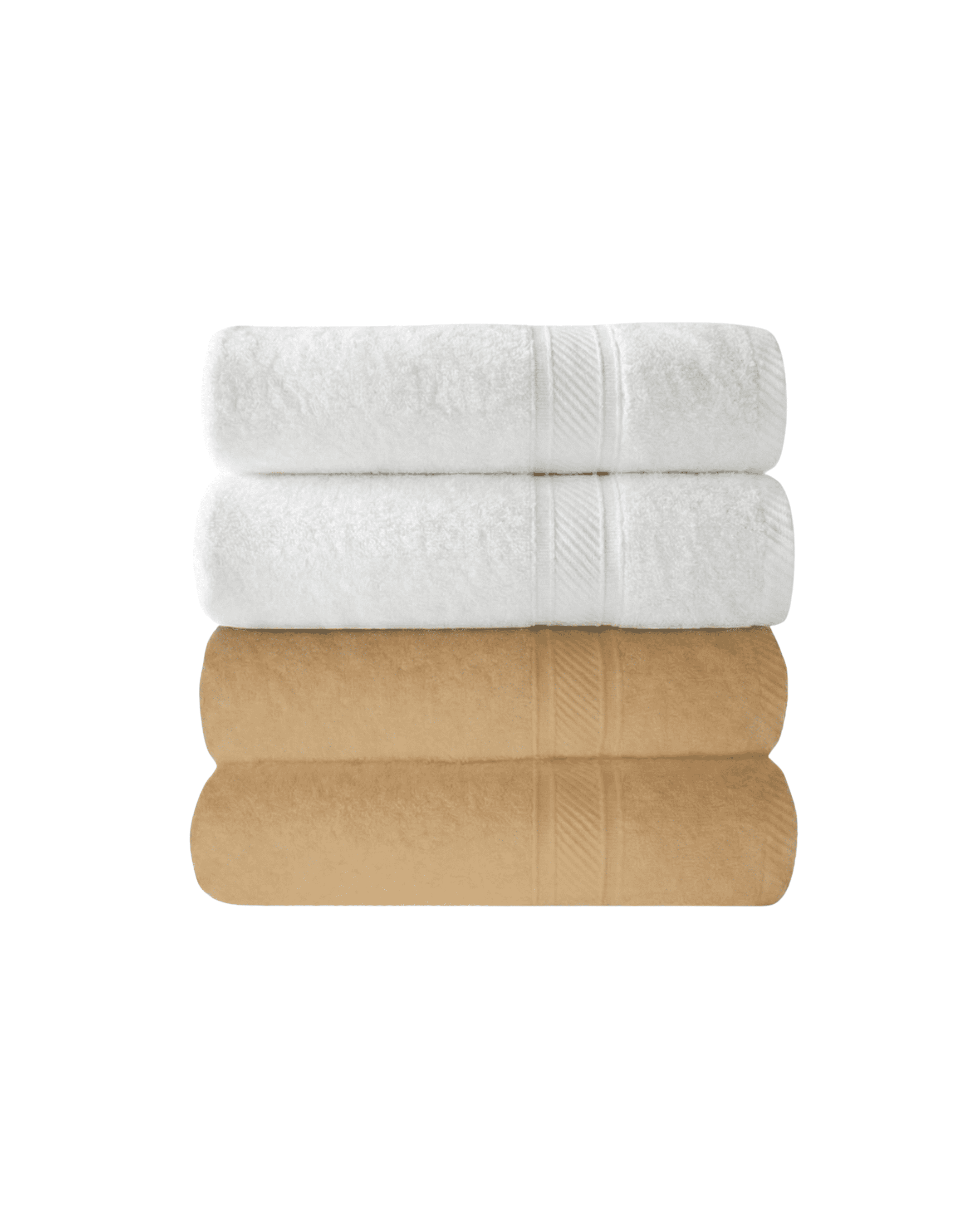 100% Cotton Plush Towel Set – 4-Piece, 500 GSM, Ultra Soft & Absorbent ...