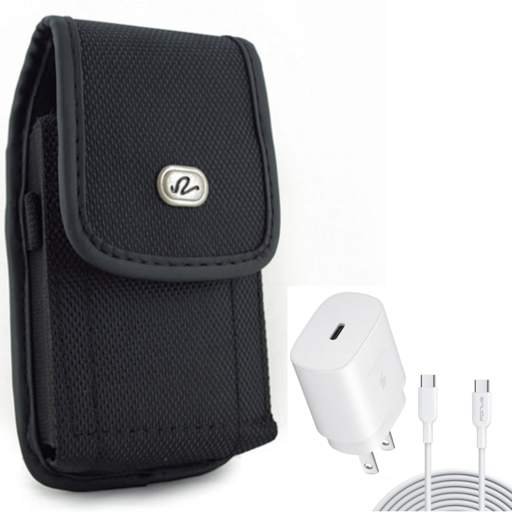 PD Type-C 25W Fast Home Charger w Rugged Case Belt Clip for Samsung ...
