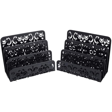 Desk Mail Organizer 2 Pack Office Small Letter Sorter Desktop File ...
