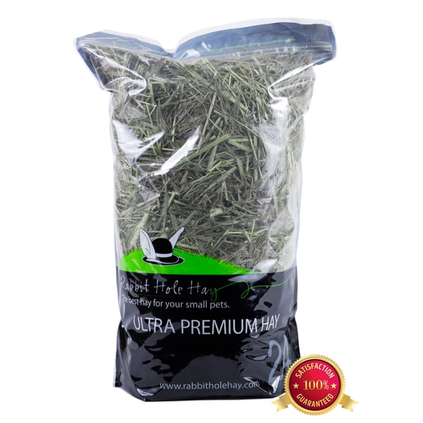 Rabbit Hole Hay, Ultra Premium Soft Timothy Hay; 24oz bag - Walmart.com