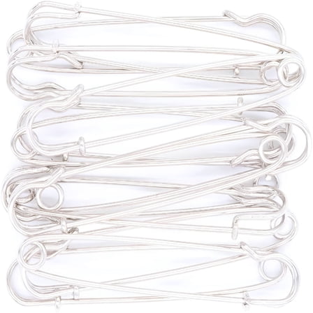 TUWAFE 10 Pieces Large Safety Pins, Extra Thick Safety Pins for Clothes ...