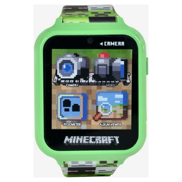 Minecraft Creeper Flashing LED Lights LCD Watch with Silicone Straps ...